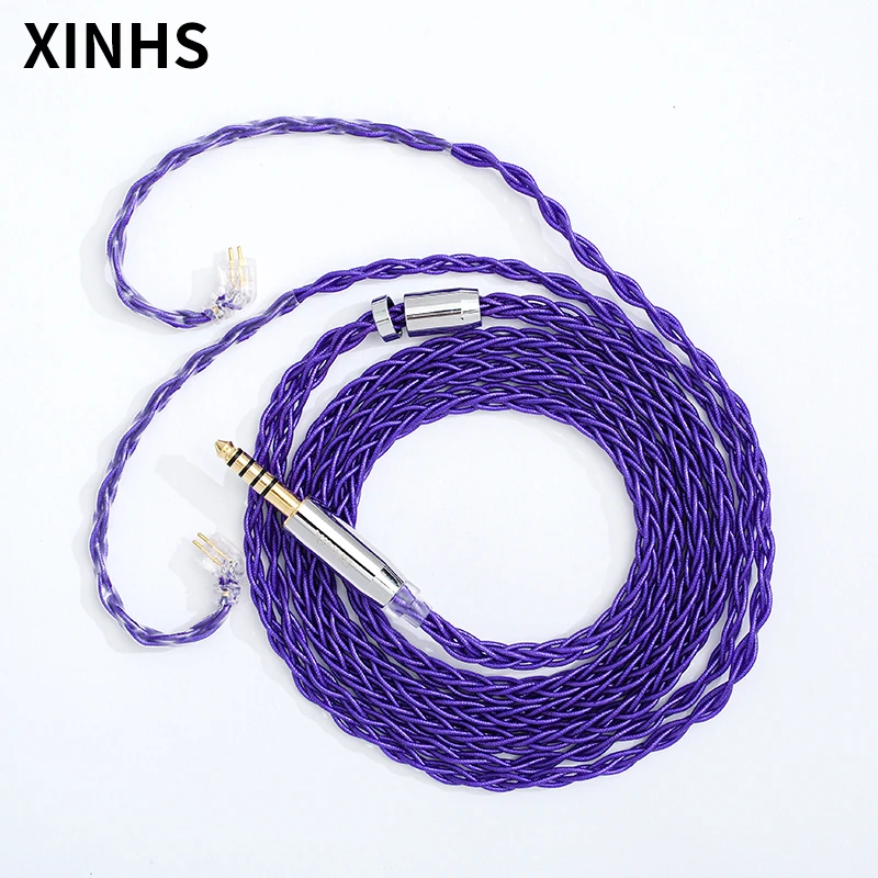 Mmcx/0.78mm 2 Pin/qdc/tfz High-end Headphone Cable 8 Core Silver Foil ...