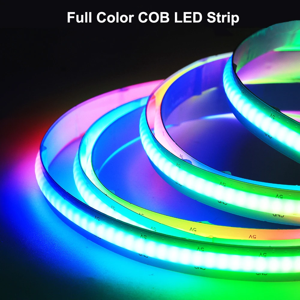 Full Color Cob Led Strip Same As Ws2812b Sk6812 High Density ...