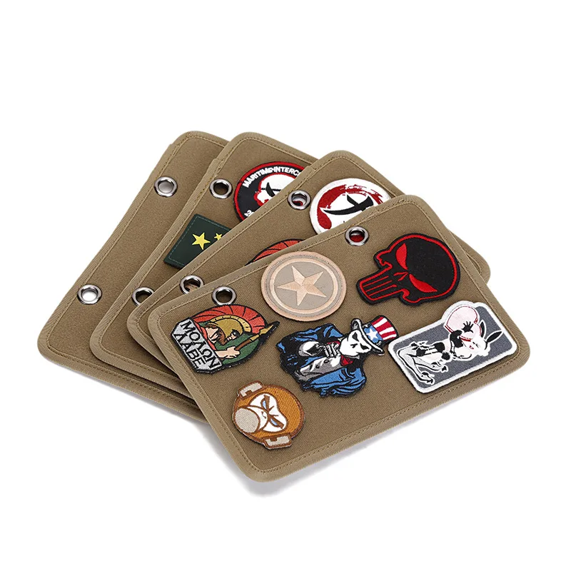 Tactical Patch Organizer DIY Patches Holder Storage Collection ID Badge ...