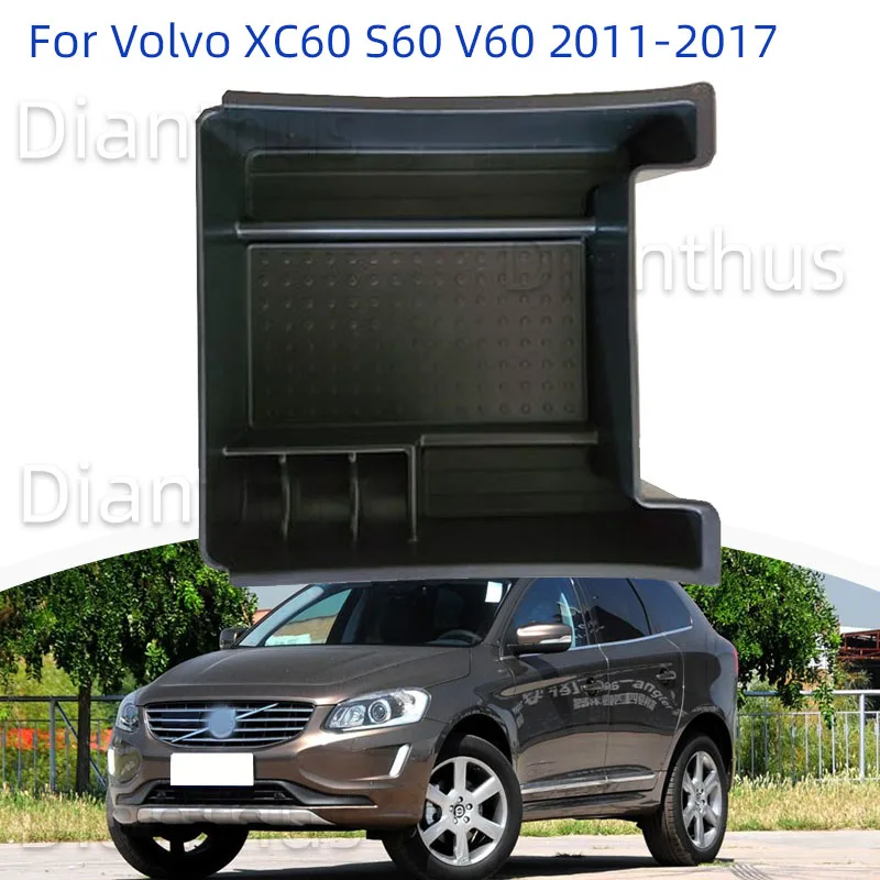 For-Volvo-XC60-S60-V60-2011-2017-Car-Center-Console-Armrest-Storage-Box ...