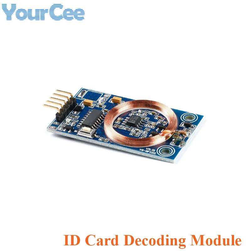 Id Card Decoder Decoding Rfid Reader Module 125khz Tk4100 Uart Output ...