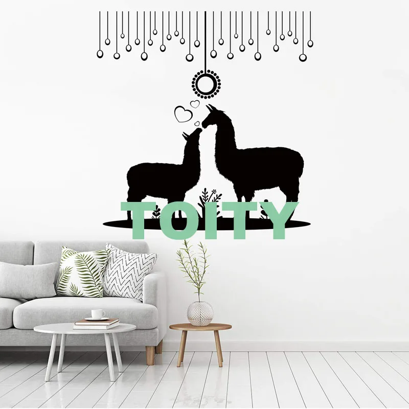Llama Vinyl Wall Sticker Wall Décor Home & Living etna.com.pe