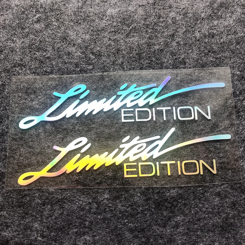 2Pcs/Set Limited Edition Car Body Stickers Refit Reflective Stickers ...