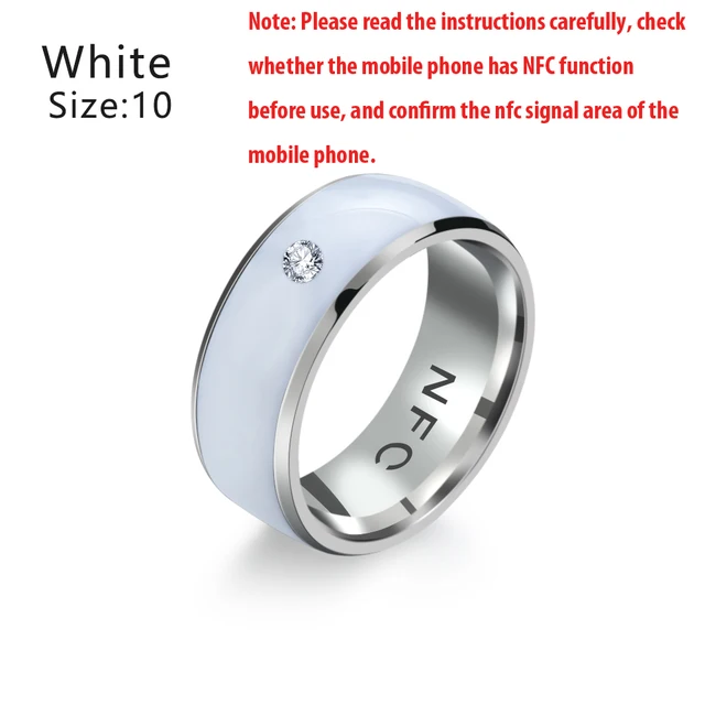 2021 New Men’s Ring Technology NFC Smart Finger Digital Ring for ...