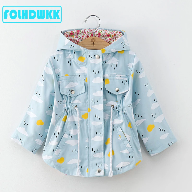 Spring 2020 New Girls Jackets Kids Outerwear Hooded Girls Coats Casual ...