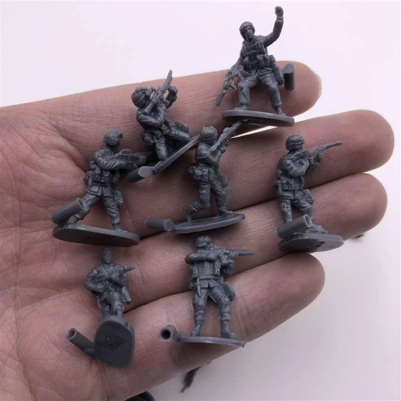 1:72 4d Assemble Soldier Model Plastic Small Soldier Different Shapes ...