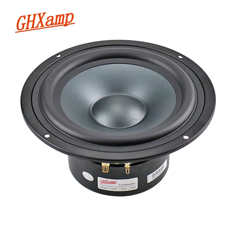 GHXAMP 6.5 inch Midrange Woofer Speaker 4ohm 25 50W Home Theater Long ...