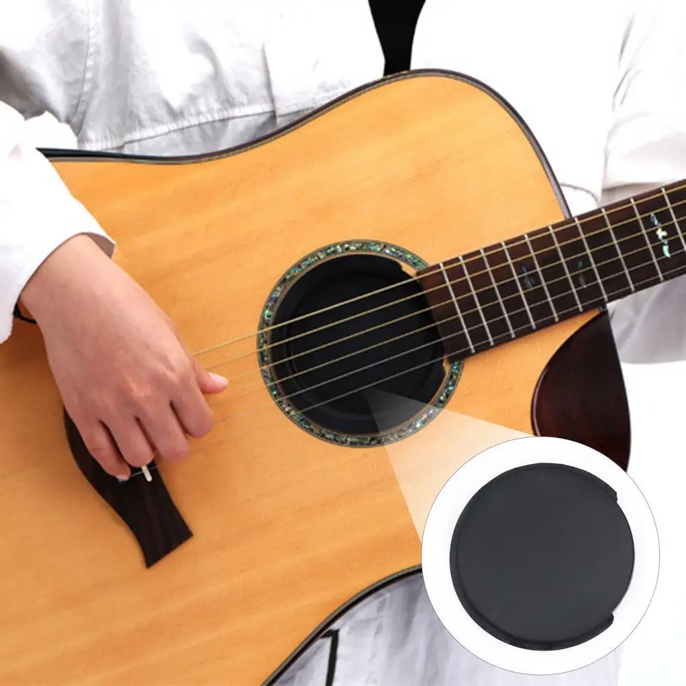 Silicone-360-Rotating-Acoustic-Guitar-Sound-Hole-Cover-Mute-Buffer-Hole ...