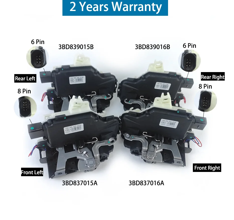 Door Lock Actuator Front left For VW Jetta GOLF MK4/CITY GOLF Beetle ...