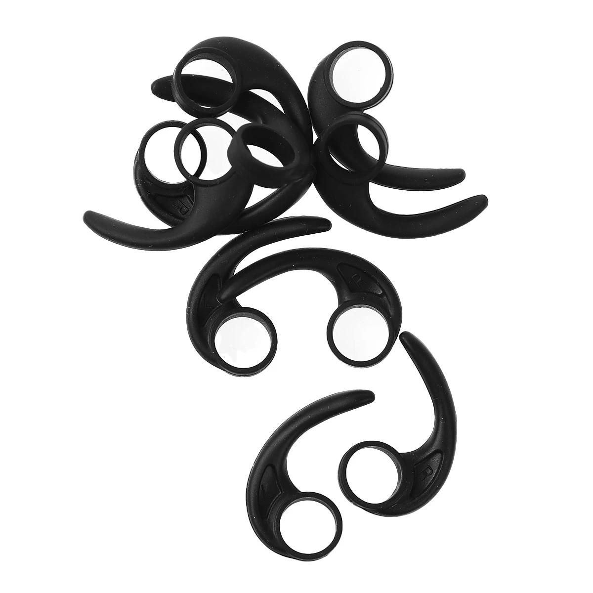 5 Pairs Earbud Hooks Soft Silicone Earphone Fins Wings Adapters ...