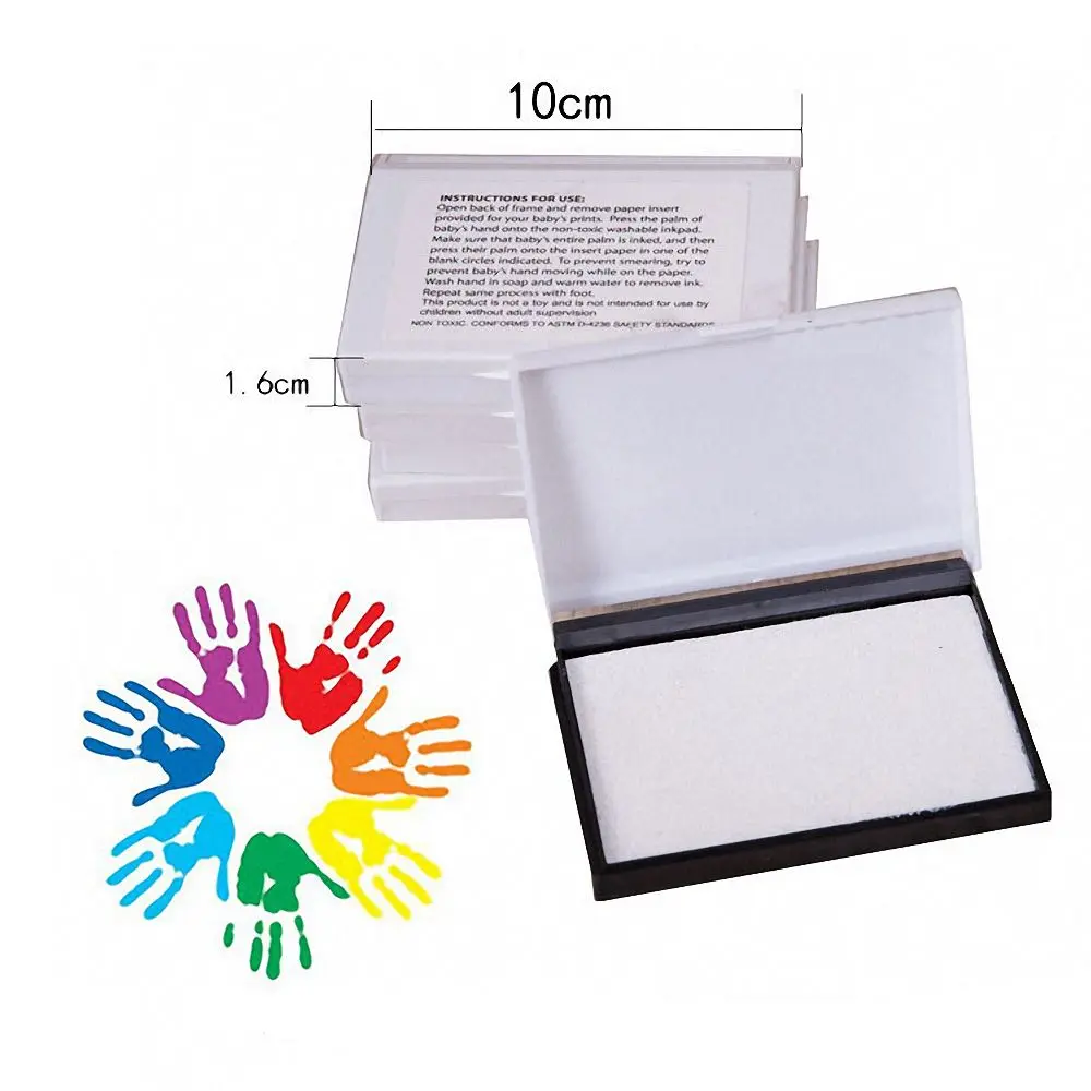 Baby Kids Handprint Footprint Maker Pad Infant Newborn Non-Toxic Clear ...