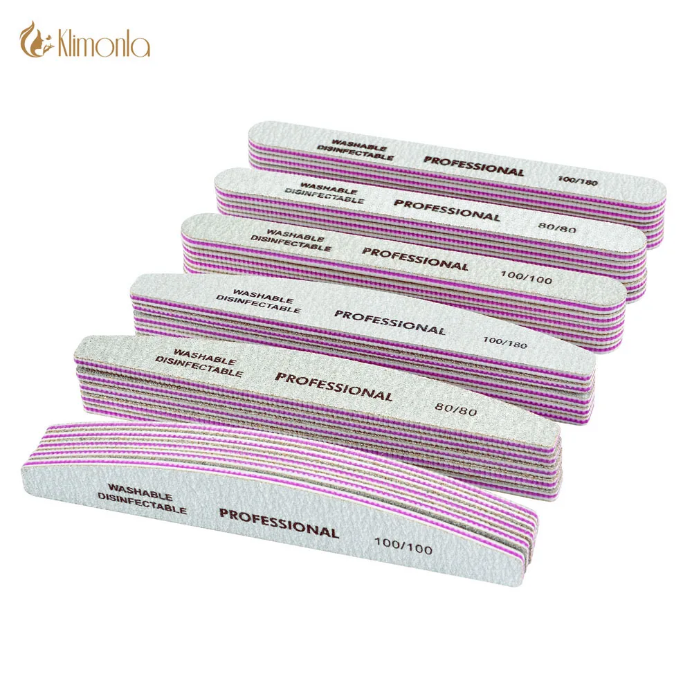 3-5-10Pcs-Professional-Nail-File-80-100-180-Grit-Unhas-De-Gel-Nail ...