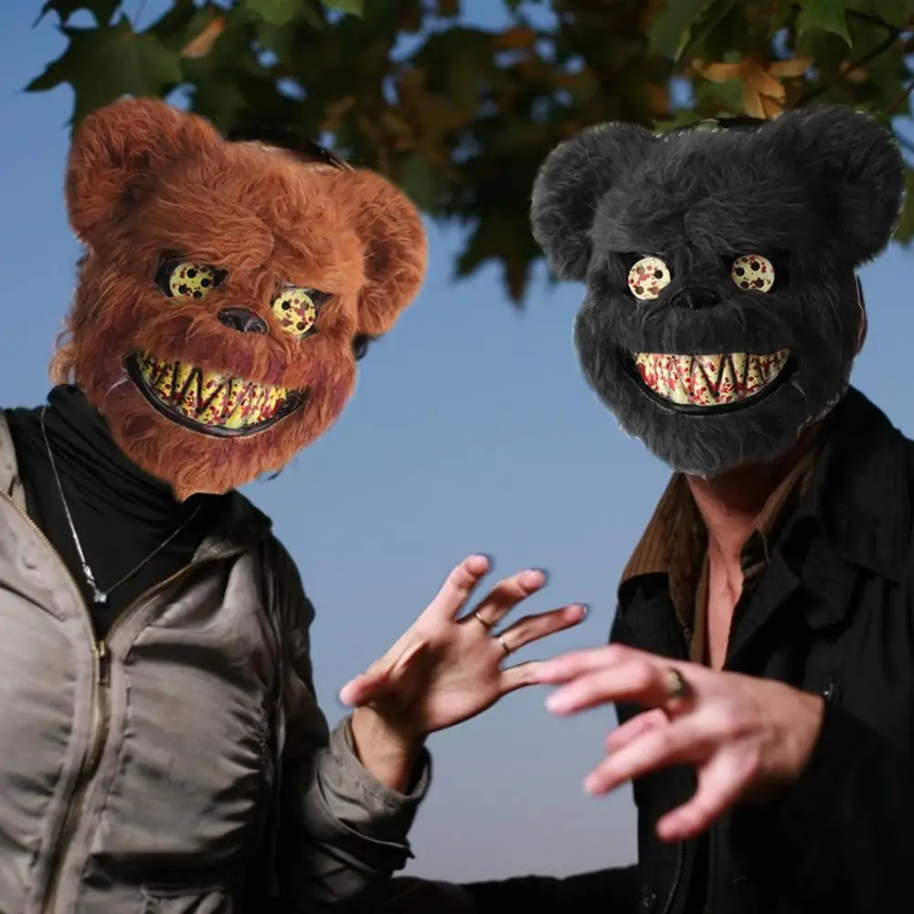 2019 Halloween Full Face Mask Bloody Teddy Bear And Bloody Killer ...