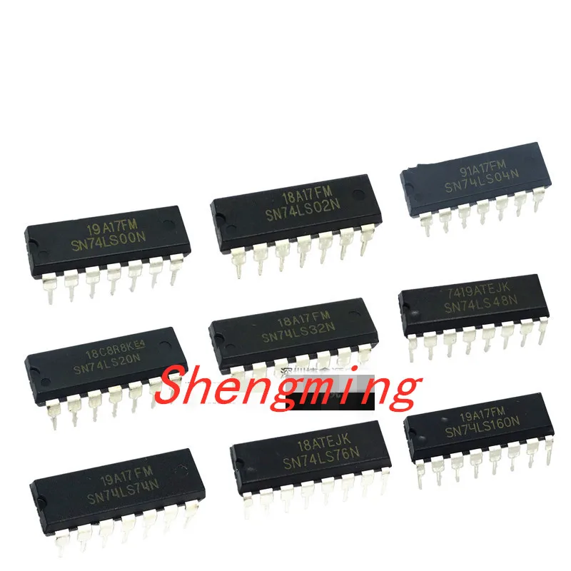 10PCS-SN74LS00N-74LS02-74LS04-74LS08-74LS10-74LS20-74LS32-74LS47-74LS48 ...