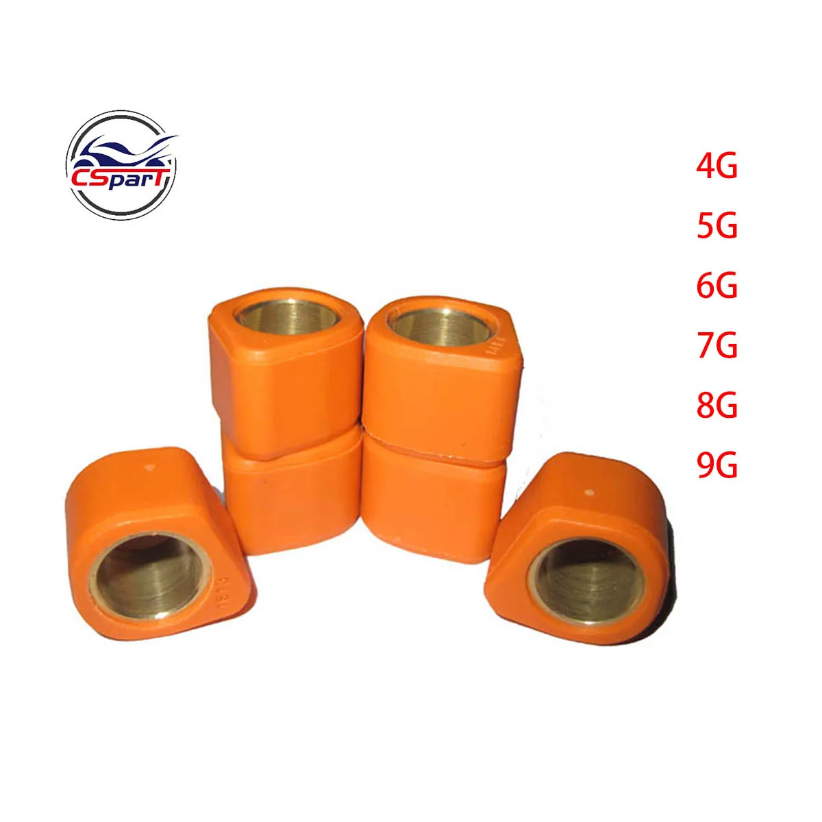 16x13 4g 5g 6g 7g 8g 9g Performance Variator Rollers For Gy6 50 50cc ...