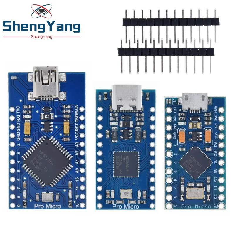 Pro Micro Atmega32u4 5v 16mhz Replace Atmega328 For Arduino Pro Mini ...