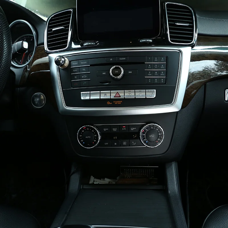 ABS хромированная рамка центральной консоли для Mercedes Benz GL GLE GLS ML Class автомобильные ...