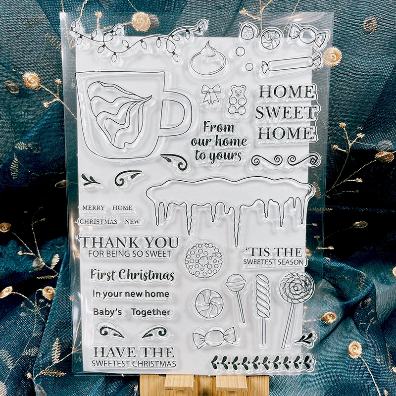 Panalisacraft-Christmas-candy-stamp-Transparent-Clear-Silicone-Stamps ...