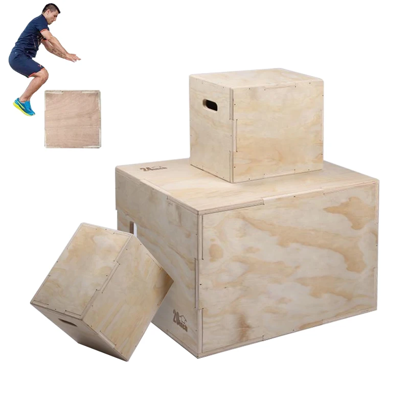16x18x20 /16x20x24 Inch Wooden Plyo Box Home Gym Fitness Plyometric Box ...