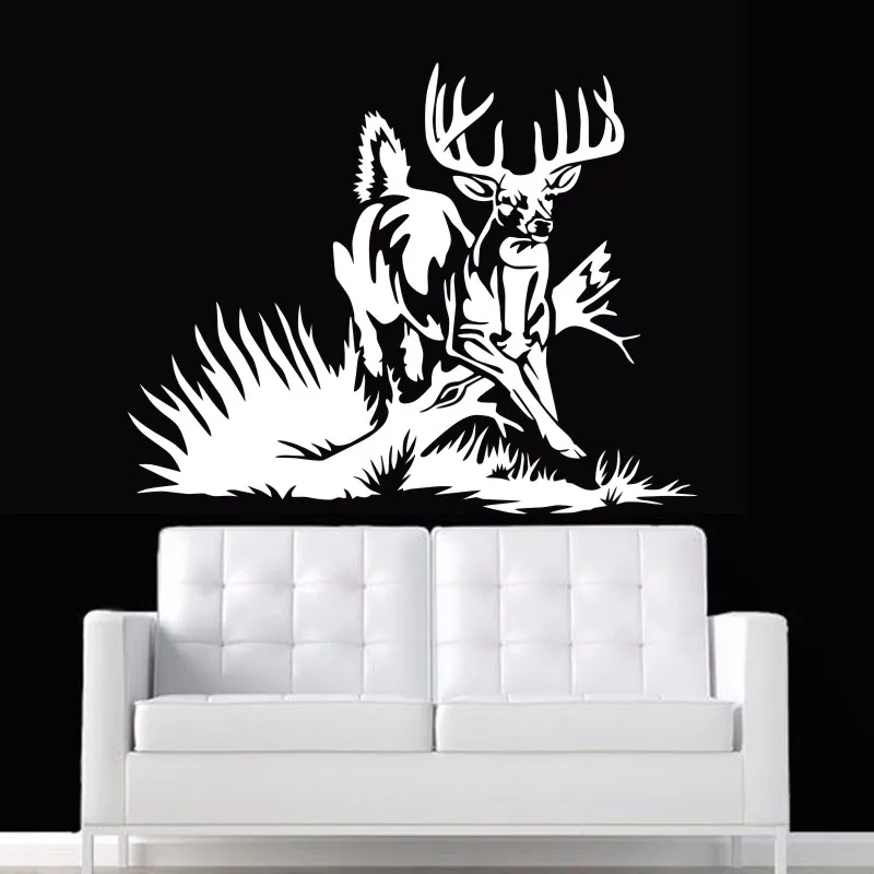 Hunt Buck Decal Hunting Club Antlers Sticker Hollow Sticker Hunter Car ...