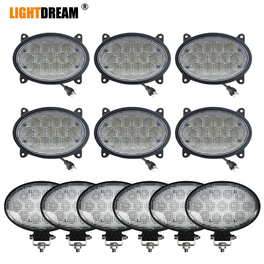 Agricultural Led Light Kit 12pcs 624w For Case/ih Combines Tractors ...