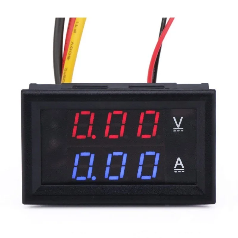 DC0-100V 10A 50A 100A Digital Voltmeter Ammeter 2 in1 Multimeter 12V ...