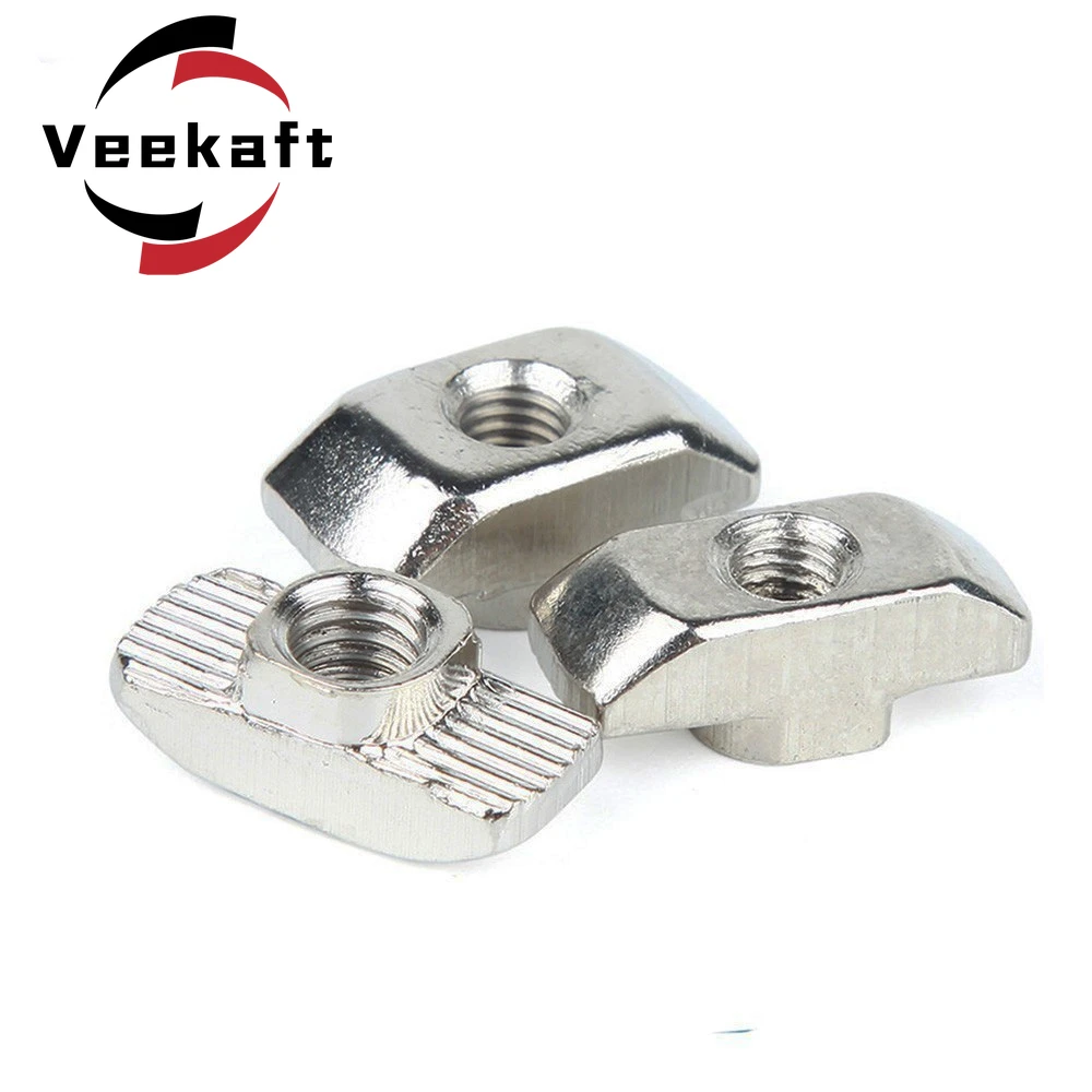 20 EU Series M3 M4 M5 Nickel Plated T Nut Hammer Head Fasten Nut For ...