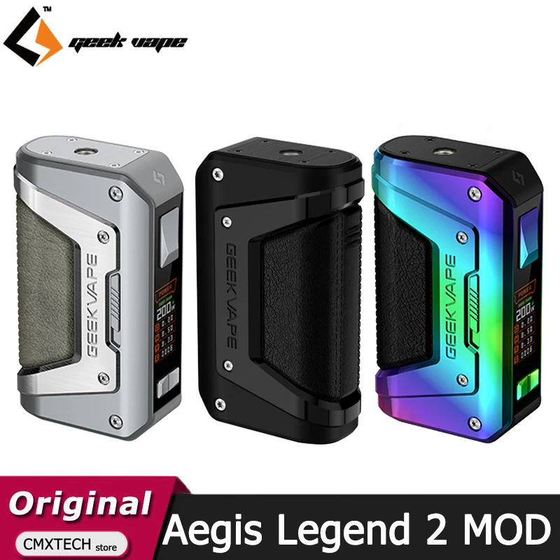 Original Geekvape Aegis Legend 2 Mod 200w Box Mod Vape L200 Leaps Tri ...