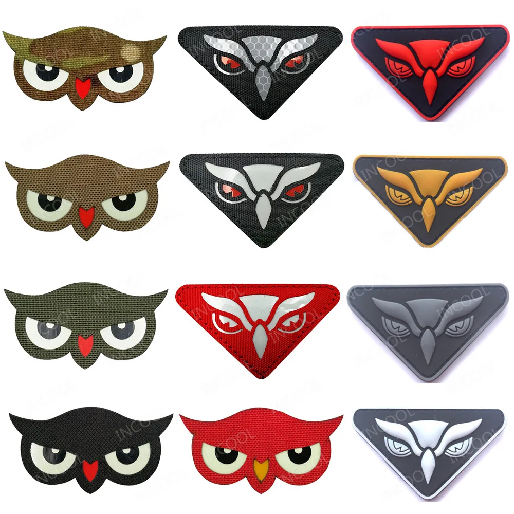 Ir Reflecterende Eye Patches Uil Hoofd Uil Ogen Infrarood Tactische ...