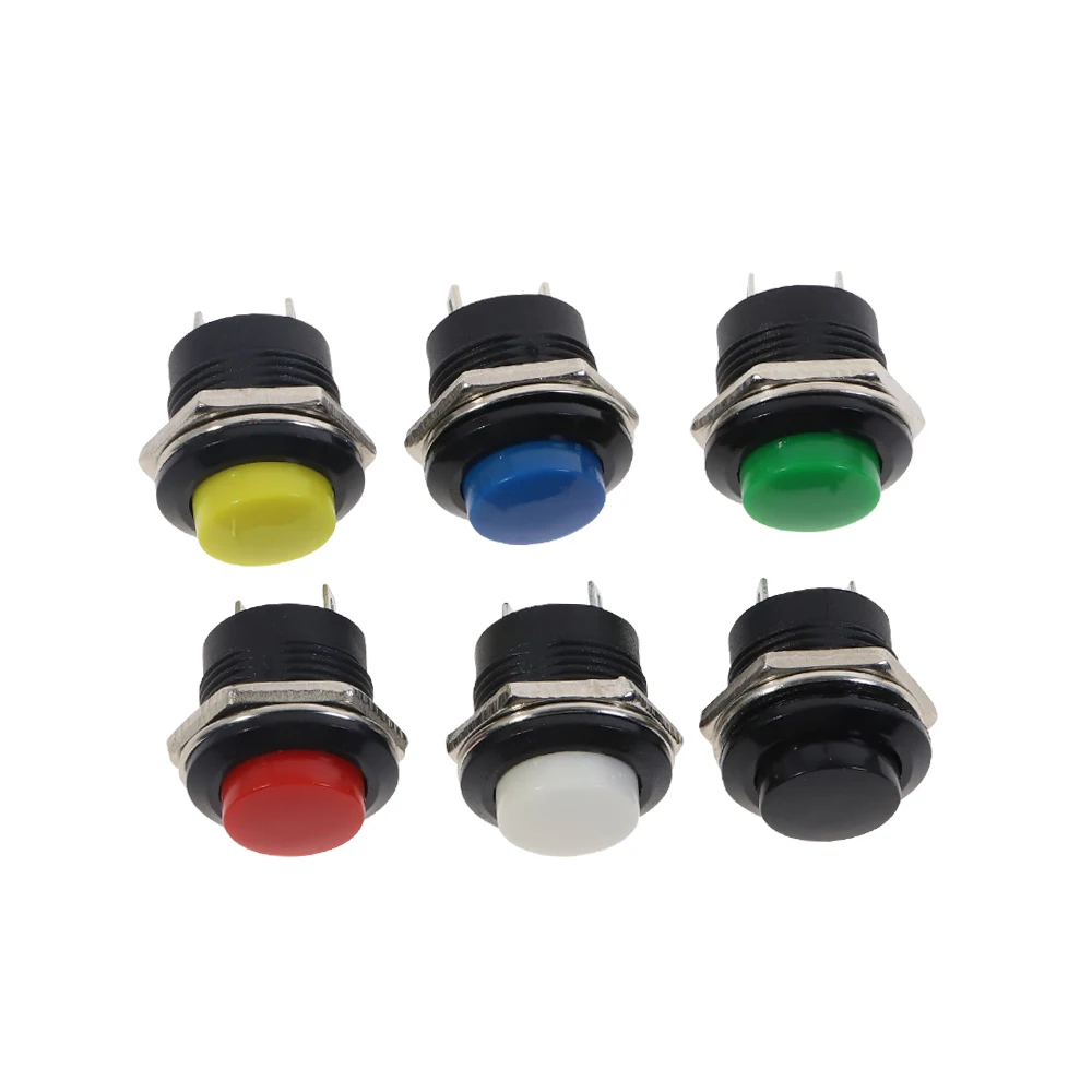 10pcs Momentary Push Button Switch 16mm Momentary Pushbutton Switches ...