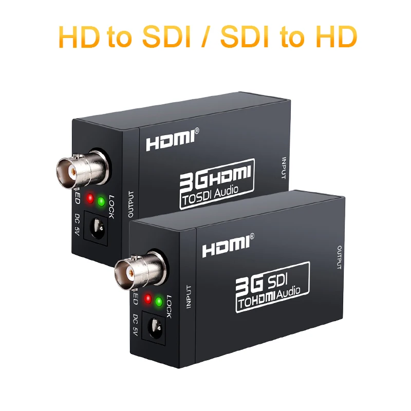 1080p 3g Hd To Sdi Bnc Converter + Sdi To Hdmi Converter Hdmi Sdi / Bnc ...