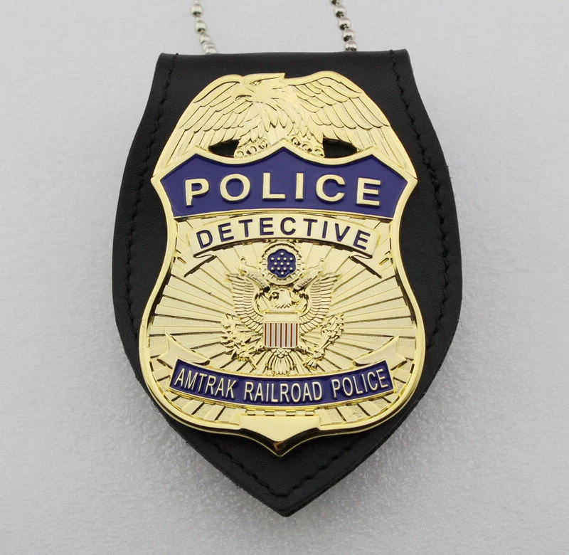 Classic AMTRAK RAILROAD POLICE DETECTIVE , Replica Movie Prop Pin Badge ...