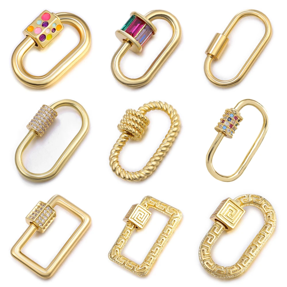 Neckalce Bracelet Clasp Supplies Handmade Fastener Carabiner Screw ...