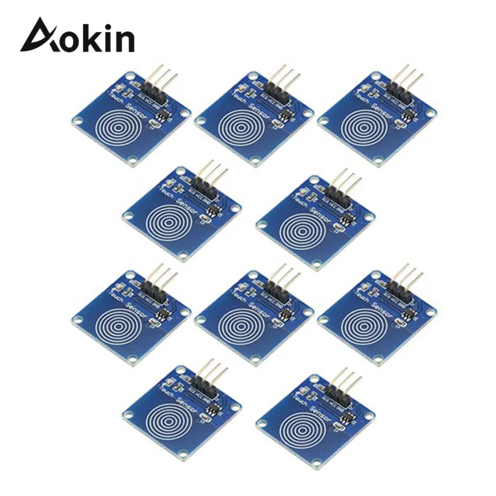 Módulo de Interruptor táctil TTP223 TTP223B, 1 canal, botón de Sensor táctil capacitivo Digital ...