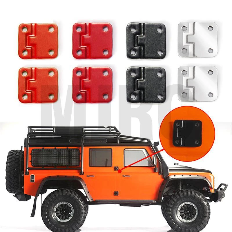 4pcs Colored Metal Door Hinge For 1:10 Rc Track Truck Trx-4 Defender ...