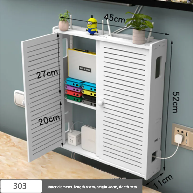 1pc Freeshipping Extra Large Wireless Wifi Router Shelf Storage Box ...
