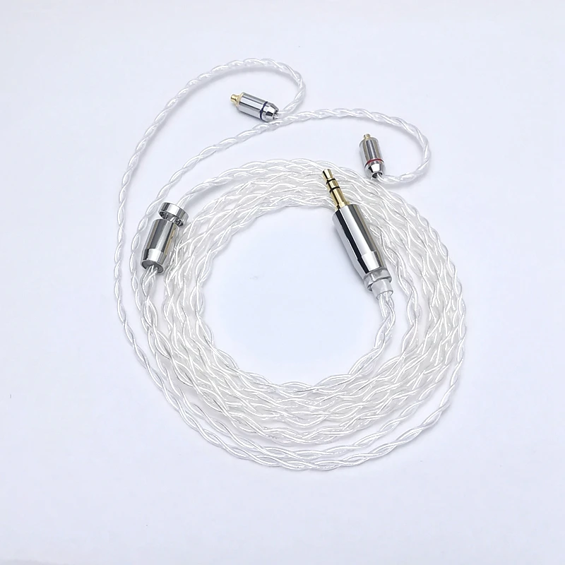 Pure Silver Earphone 4 Core | Earphone Cable Pure Silver | Earphone ...