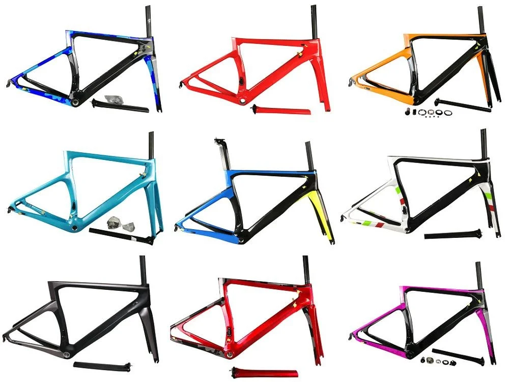 Customize Full Carbon Bike Frame Set Road Frame 2021 Many Colors ...