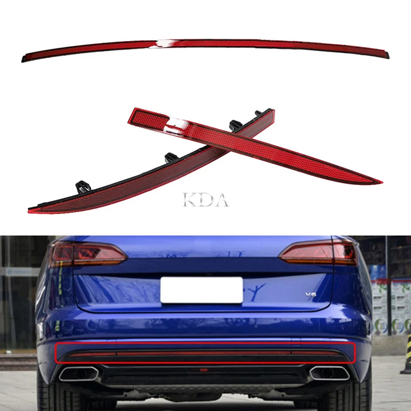 Auto-Rear-Bumper-Reflector-Warning-Light-Strip-Cover-Bar-for-VW-Touareg ...