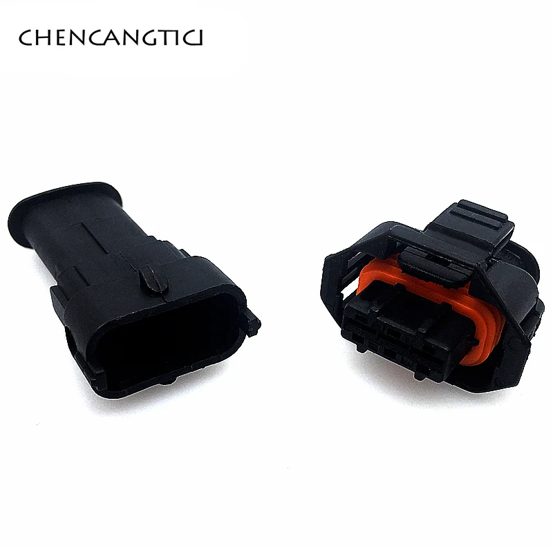 2 sets pcs 3 pin way Female Male 3.5mm Auto Sensor Connector 1928404227 ...