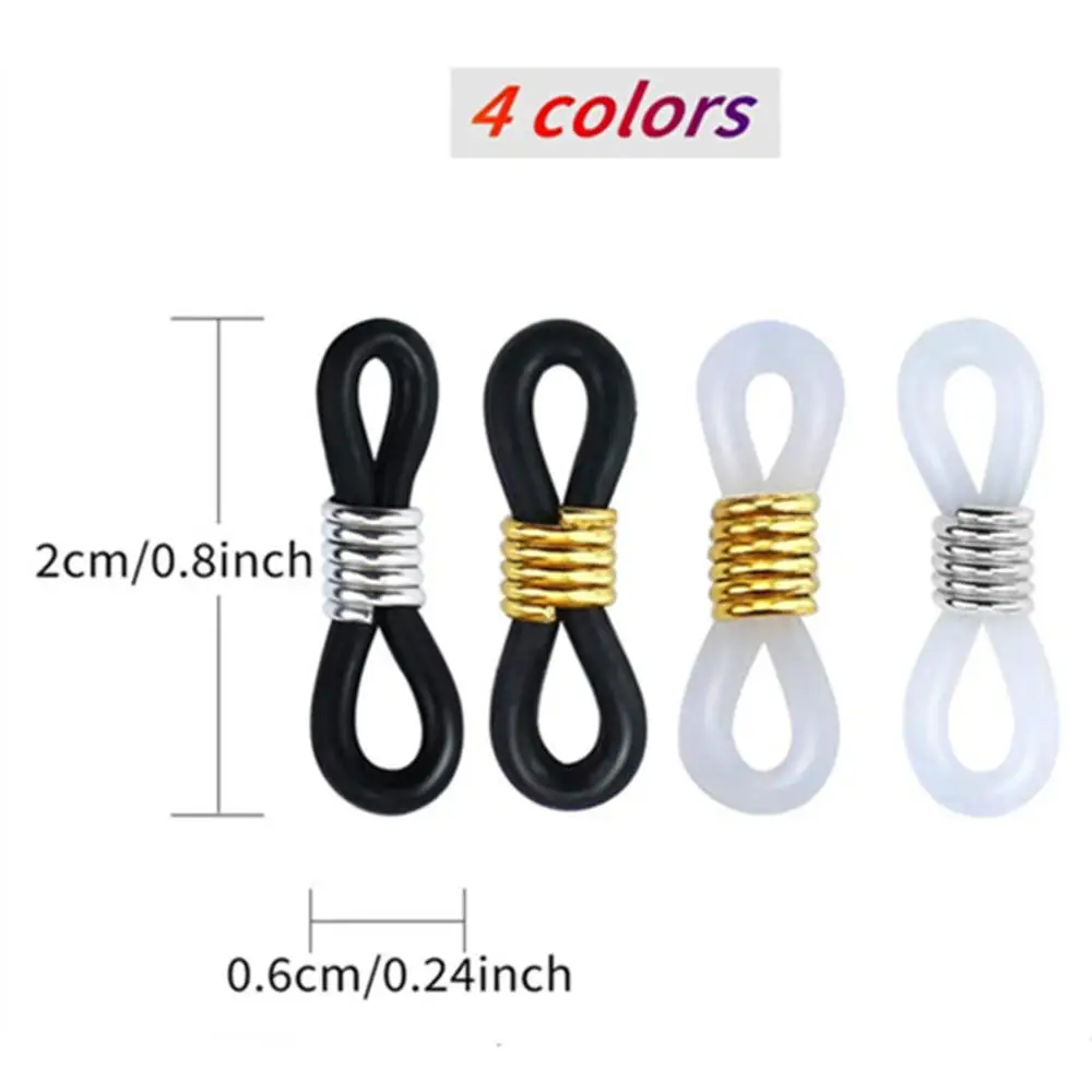 20Pieces Spectacles Chain Glasses Retainer 4 Style Silicone Eyeglass ...