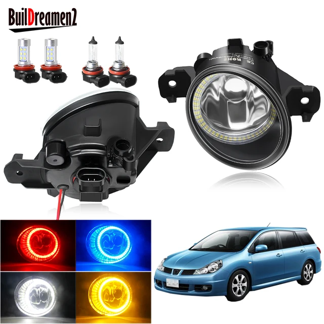 販促ワールド Xenon Fog Lamps Driving Lights Kit for Y12 Nissan Wingroad www ...