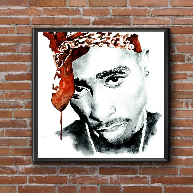 Tupac Bandana Drawing