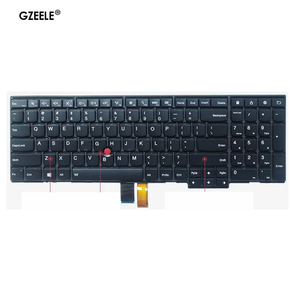 Backlit English Keyboard for Lenovo IBM thinkpad E531 L540 W540 W550 ...