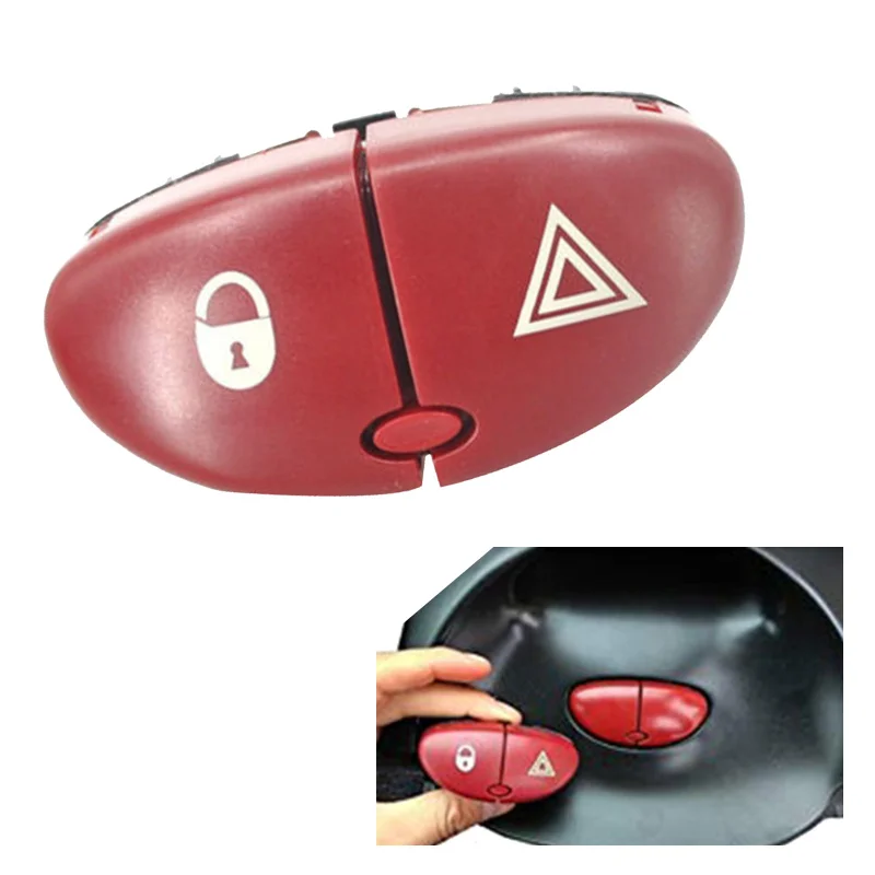 1-Pcs-Red-Hazard-Warning-Flasher-Switch-Dangerous-Light-Switch-Button ...