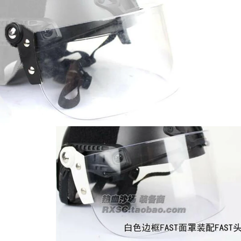 Outdoor-Tactical-Flip-Up-Face-Shield-Lens-Goggles-Riot-Mask-Visor-for ...