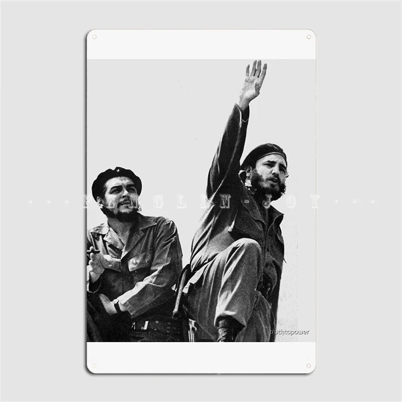 Libertad Cuba-che Guevara Fidel Castro Poster Metal Plaque Club Club ...