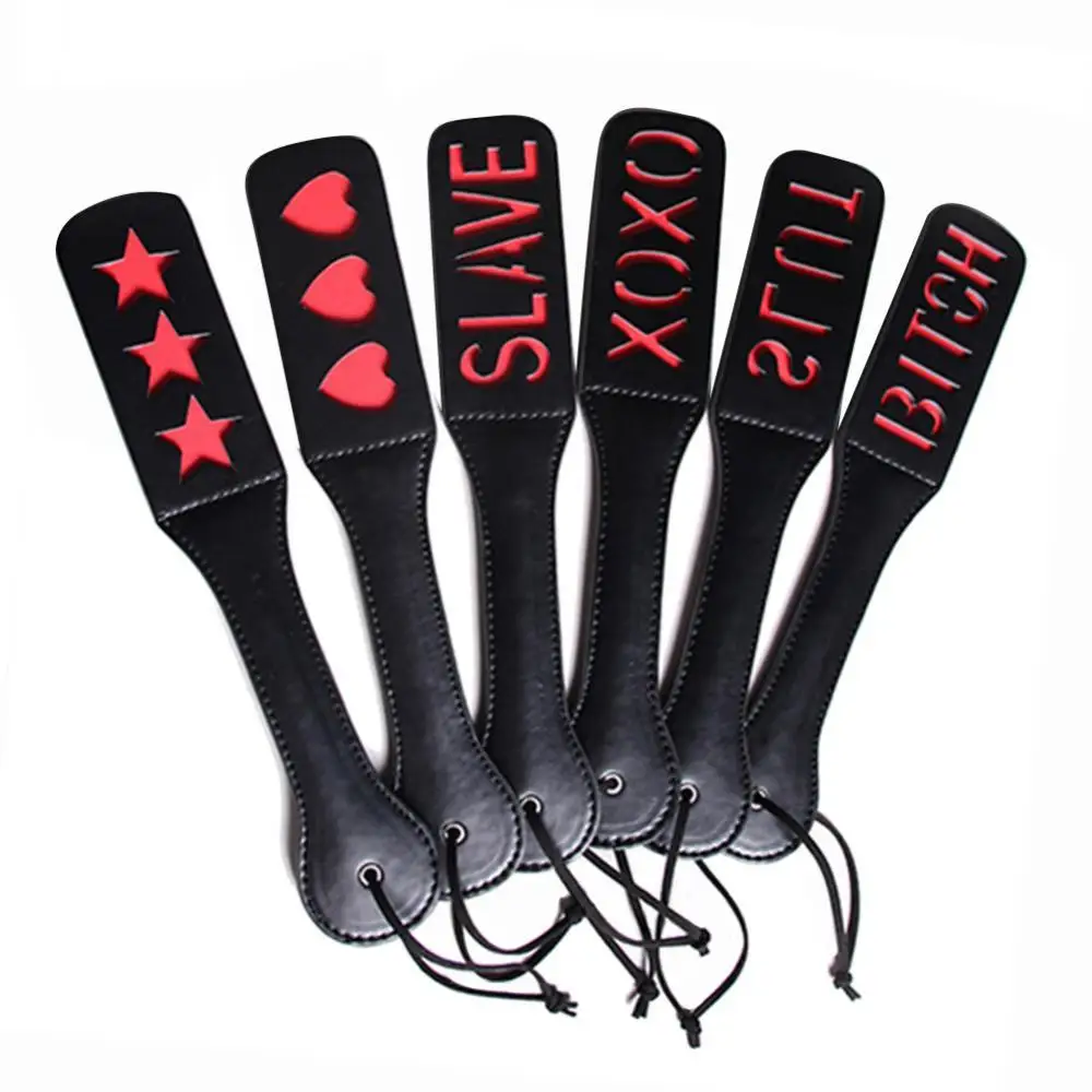 Olo Slave Bitch Xo 320mm Black Red Bltch Sm Flog Spank Paddle ...
