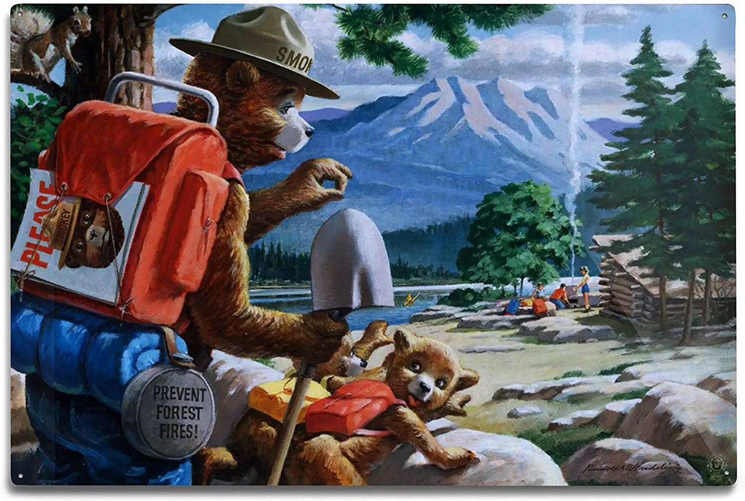 Art & Collectibles Advertisements Smokey the bear vintage poster ...