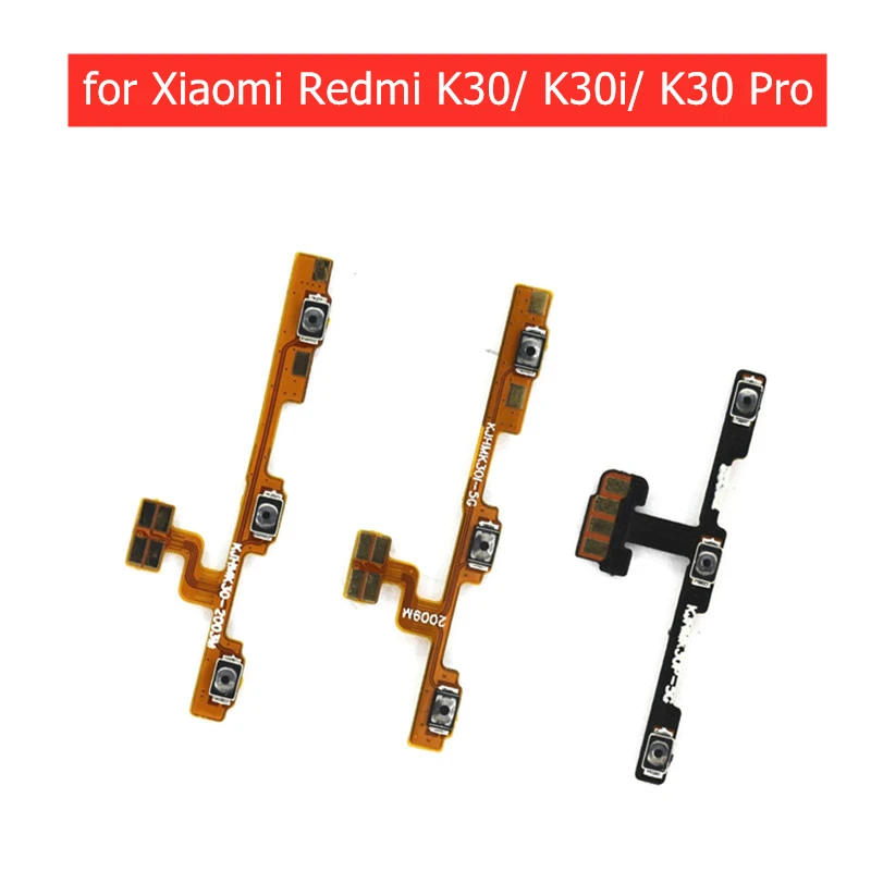 Xiaomi Redmi K30/ K30i/ K30 Pro 4G 5G 전원 볼륨 측면 키 버튼 플렉스 케이블 켜기 끄기 스위치 플렉스 교체 수리 부품|휴대폰 유동 케이블 ...